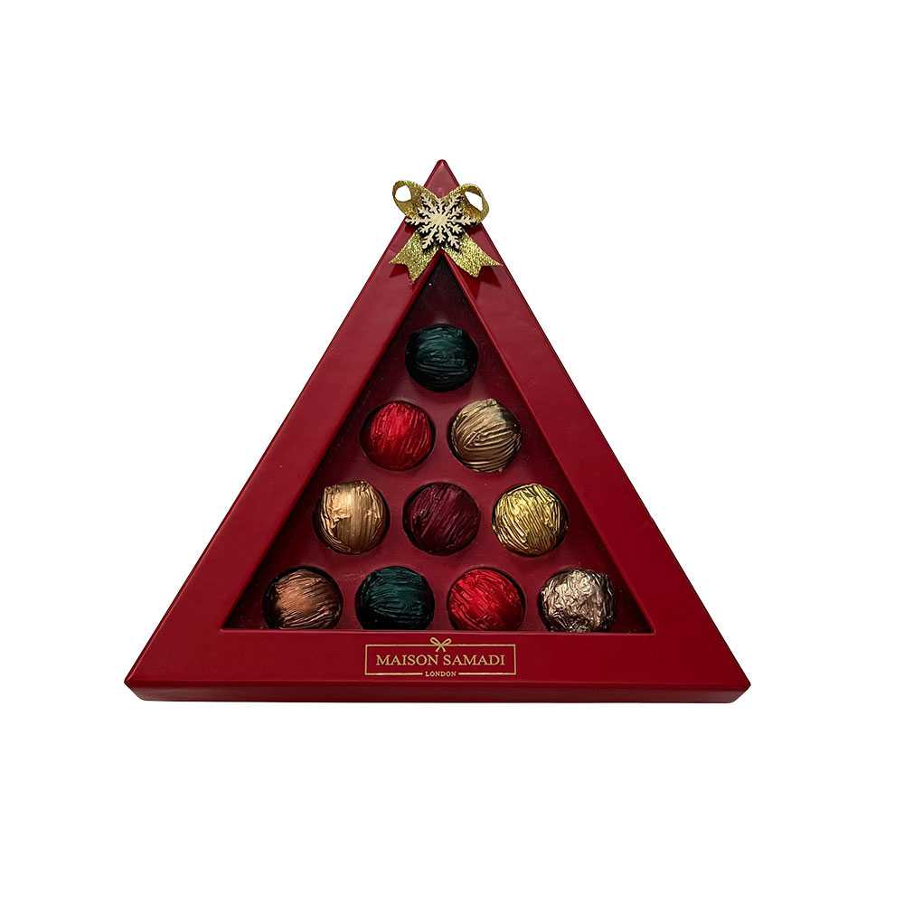 Luxury Chocolate Christmas Tree Gift Box, 10 pcs - Cosaporto
